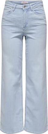 Only Only Onlmadison Blush Hw Wide DNM Cro495 Noos pour Femme, Denim Bleu Clair, S / 32L