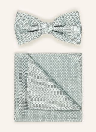 Paul Paul Set: Fliege Und Einstecktuch gruen