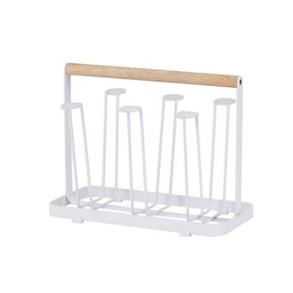 PartyKindom Holzständer Für Weingläser Gläsertrockner Aus Holz Haushaltsgläseraufbewahrung Platzsparendes Design Für Küche Und Esszimmer Zum Abtrocknen Und Organi