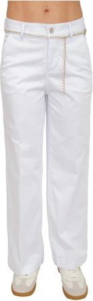 Liu Jo Femme, Pantalons, Blanc, Taille: W30 Pantalone tessuto