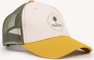 Faguo Casquette kaki et jaune - TRUCKER CAP