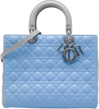 Dior Pre-owned Lady Dior - Femme - Pre-owned - Bleu - Taille: ONE Size