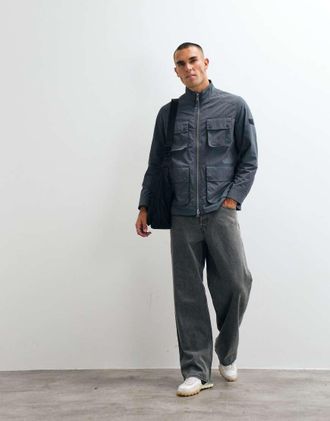 Barbour Course wasserabweisende Jacke in verwaschenem Anthrazit-Grau