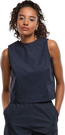 Urban Classics Damen Cropped Top - Lockeres Popeline Oberteil im Loose Fit, Luftig & Leicht f&uuml;r Sommer, Streetstyle oder Layering Looks