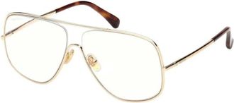 Max Mara Femme, Accessoires, Jaune, Taille: 59 MM Lunettes &agrave; monture pilote
