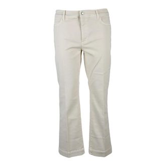 Sportmax Femme, Jeans, Beige, Taille: W29 Jeans Droits