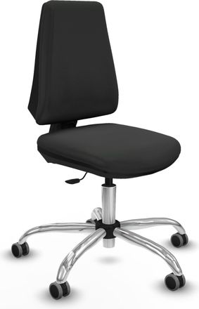 Piqueras y Crespo Elche Rollstuhl ohne Armlehnen, ausgestattet mit grundlegendem Permanentkontakt und Schneideschaum, Dunkelgrau