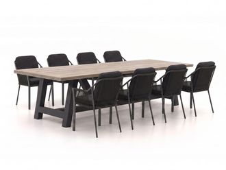 Tierra Outdoor Liv/Bresimo 330 cm Gartenm&ouml;bel-Set 9-teilig stapelbar
