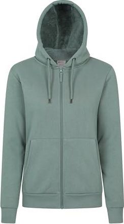 Mountain Warehouse Dalton Sweat &agrave; Capuche doubl&eacute; Sherpa pour Femme - Chaud, Confortable, Sweat-Shirt zipp&eacute;, Poches Avant et Cordon de Serrage - pour ext&eacute;rieur et Marche 