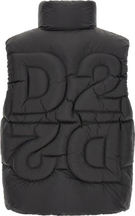Dsquared2 Quilted Logo Vest - Black