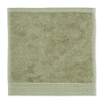 M&ouml;ve Loft Uni mit Chenillebiesen Seiftuch 30 x 30 cm aus 100% Baumwolle (Spinair), Moss