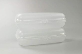 Tupperware to Go Maxi-Twin transparent (2) Brotdose Dose Lunchbox Maxitwin