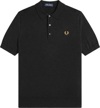 Fred Perry Herren Strickpoloshirt aus Baumwolle COTTON KNITTED SHIRT