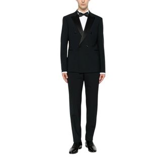 Emporio Armani Double Breasted Suits - - Suits - Herren - Blau - L
