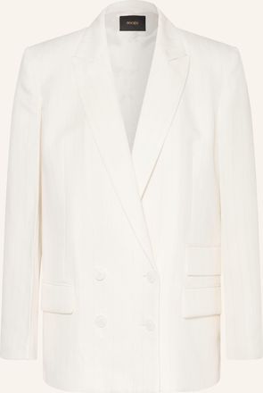 Maje Blazer Mit Glitzergarn Und Leinen weiss