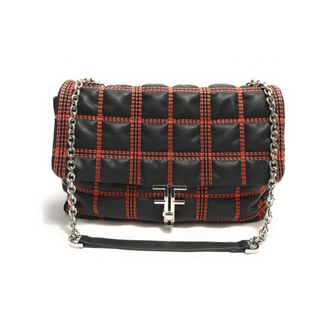 Fracomina Femme, Sacs, Multicolore, Taille: ONE Size Sac à bandoulière orange matelassé Maxi