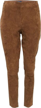 Ralph Lauren pantalon en daim - Marron