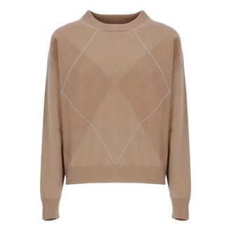 PESERICO Pullover mit Rundhalsausschnitt - - Knitwear - Damen - Braun - L