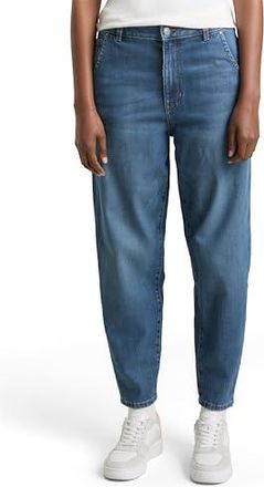 Tom Tailor Denim TOM TAILOR Denim 1030939 Barrel Mom Fit Jean vintage Femme,10119 - Used Mid Stone Blue Denim,XXL