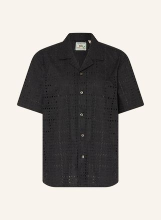 Levi's Resorthemd Sunset Standard Fit Aus Lochspitze schwarz