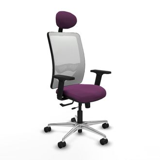 Piqueras y Crespo Call Center Zulema St&uuml;hle mit 2D-Armen, h&ouml;henverstellbarer Lendenwirbelst&uuml;tze und festem Kopfteil, ausgestattet mit Syncro/Traslack und Schneideschaum