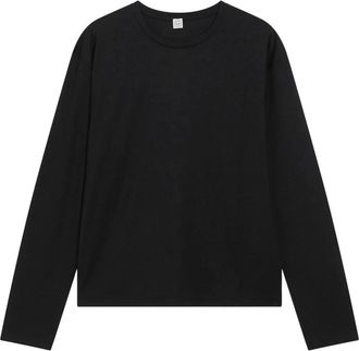 Toteme Femme, Tops, Noir, Taille: 36 FR T-shirt Classique &agrave; Manches Longues