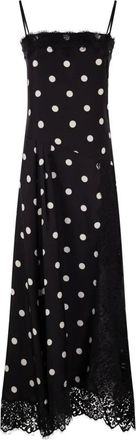 Sportmax Femme, Robes, Noir, Taille: 34 FR Robe Maxi &agrave; Pois