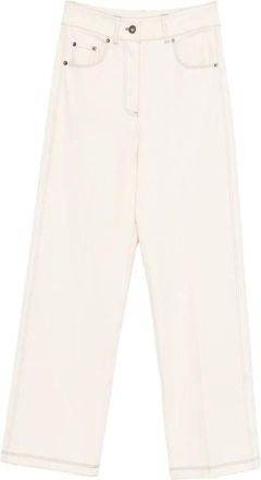 Max Mara Femme, Jeans, Blanc, Taille: 36 FR Pantalon en denim Ribes
