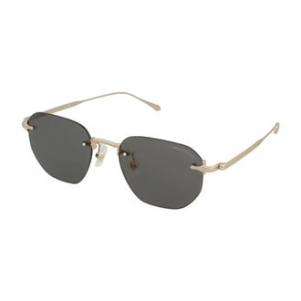 Montblanc Montblanc, Homme, Accessoires, Noir, Taille: 56 MM Logo-detail Lunettes de soleil