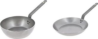 De Buyer 5614.24 -poele paysanne mineral b element ø 24cm & Mineral-B-Element-Induction-Grill-Poêleà frire 20cm-5610-20