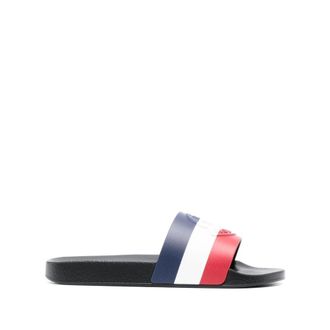 Moncler Basile Logo-gepr&auml;gte Pantoletten - - Shoes - Herren - Mehrfarbig - 40 EU