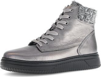 Gabor Damen High-Top Sneaker, Frauen Sneaker,Gold,Holly-Jolly,Navy,Nappa-Leder,Night-Blue,Off-White,Oliv,offen,Fucile/Grey(Micro),38.5 EU / 5.5 UK