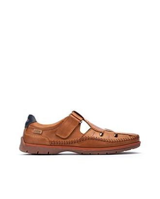 Pikolinos Sandales Plates en Cuir Marbella pour Homme Color Brandy