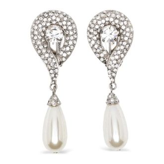 Alessandra Rich Femme, Accessoires, Gris, Taille: ONE Size Earrings