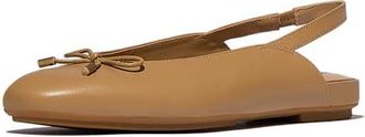 FitFlop Femme Delicato Bow Leather Slingbacks Ballerines, Camel, 38.5 EU &Eacute;troit