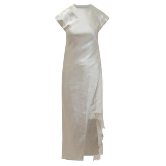 J.W.Anderson Kleid mit Spitzendetails - - Dresses - Damen - Grau - 2XS
