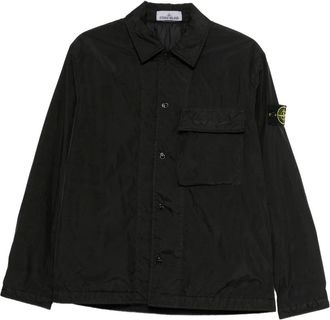 Stone Island Homme, Vestes, Noir, Taille: M Padded Nylon Overshirt