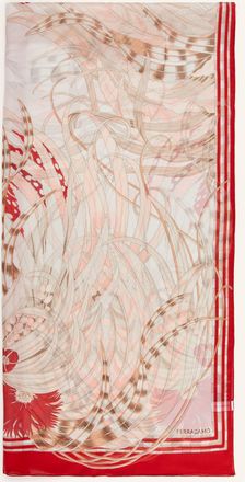 Ferragamo Ferragamo Seidenschal rot