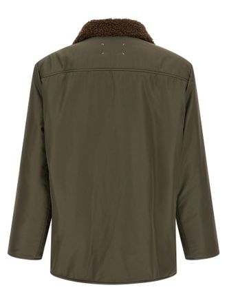 Maison Margiela Mens Bicolor Polyester Parka Clothing