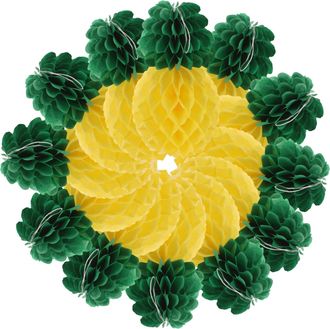 Valiclud 9 St&uuml;ck Ananas Wabenpapier 20cm H&auml;ngende Partydekoration in Tropischem Stil Bunte Papieranh&auml;nger f&uuml;r Geburtstag Hochzeit und Sommerfest