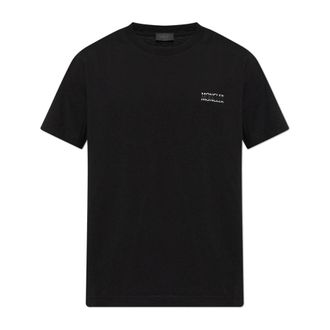 Moncler Homme, Tops, Noir, Taille: 3XL T-shirt avec logo imprim&eacute;