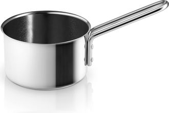 Eva Solo Eva Trio | Stainless Steel Kasserolle 1,1 l 13 cm keramischer Slip-Let-Antihaftbeschichtung | Ideal zum Saucen & Brei oder zum Schmelzen von Butter & 