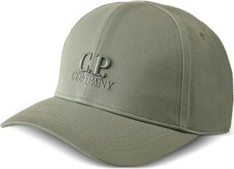 C.P. Company Gabardine Logo Cap - - Accessories - Herren - Gr&uuml;n - ONE SIZE