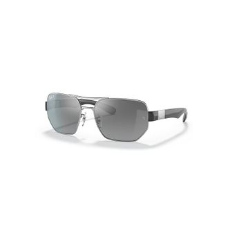 Ray-Ban Rb3672 Sonnenbrillen Grau Fassung Silber Glas Polarisiert 60-17
