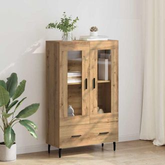 vidaXL vidaXL Haut Armoire avec tiroir Ch&ecirc;ne artisanal 69,5 x 31 x 115 cm