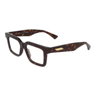 Bottega Veneta unisex, Accessoires, Brun, Taille: 51 MM Lunettes de vue carrées en acétate