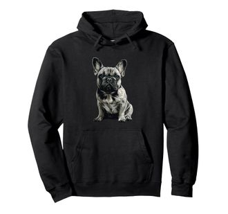 Whyitsme Design Blaue franz&ouml;sische Bulldogge Illustration Pullover Hoodie