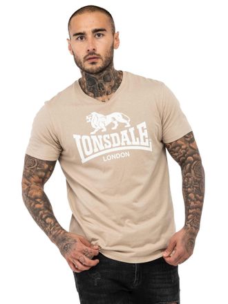 Lonsdale Herren T-Shirt ST. ERNEY Normale Passform, Sand/White, 3XL