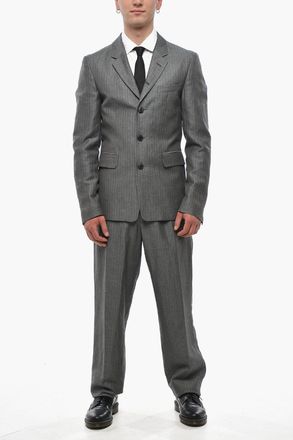 Dries Van Noten Anzug BATES aus Leinen und Wolle mit Klappentaschen Dries Van Noten