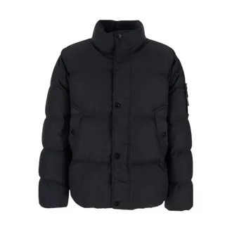 Stone Island Kurze Daunenjacke - - Jackets - Herren - Schwarzk - 2XL